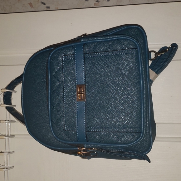Bags | New Teal Quilted Backpack | Poshmark